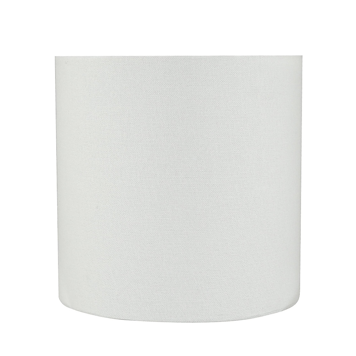Aspen Creative 31227 Transitional Drum (Cylinder) Shaped Spider Construction Lamp Shade in White, 8" wide (8" x 8" x 8")