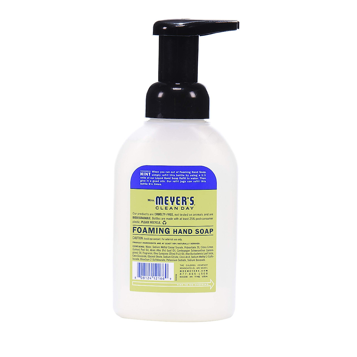 MRS. MEYER'S CLEAN DAY Foaming Hand Soap, Lemon Verbena Scent, 10 Fl oz (Pack of 2)