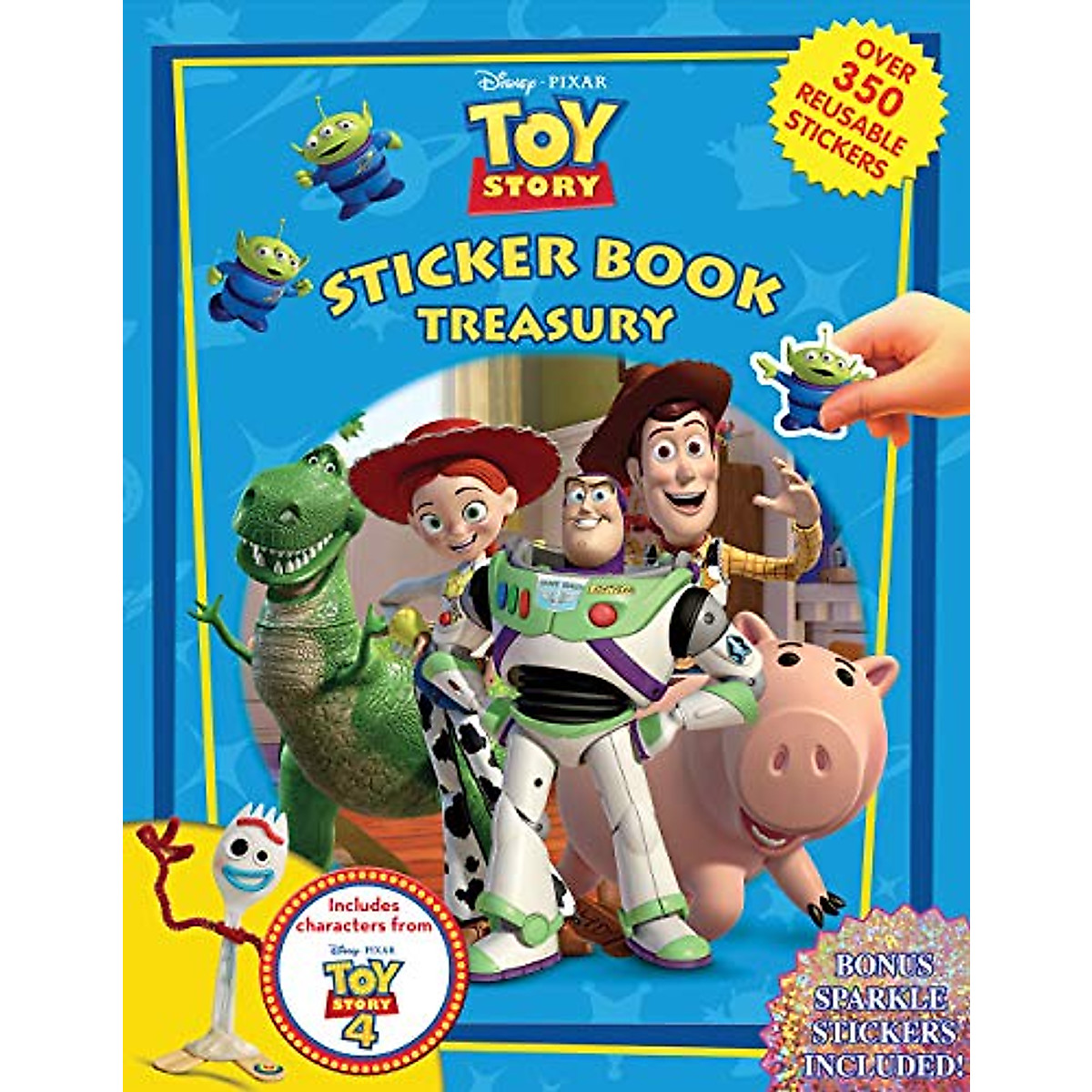 Disney / Pixar Toy Story Sticker Book Treasury - Activity Books for kids, 350 reusable stickers, 96 pages of fun