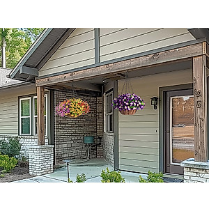 Hanging Baskets Chains 23 Inches 4 Leads Hanging Chains Flower Pot Hanger Replacement Plant Hangers for Planters and Lanterns, Pack of 3 (4 Legs)