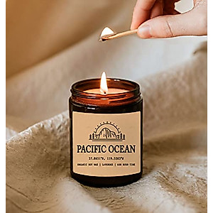 Pacific Ocean - California Scented Candle - Organic Soy Wax - Gift for Her - Gift for Him - New Home Gifts - Birthday Gift for Friend - National Park Gifts - State Candles