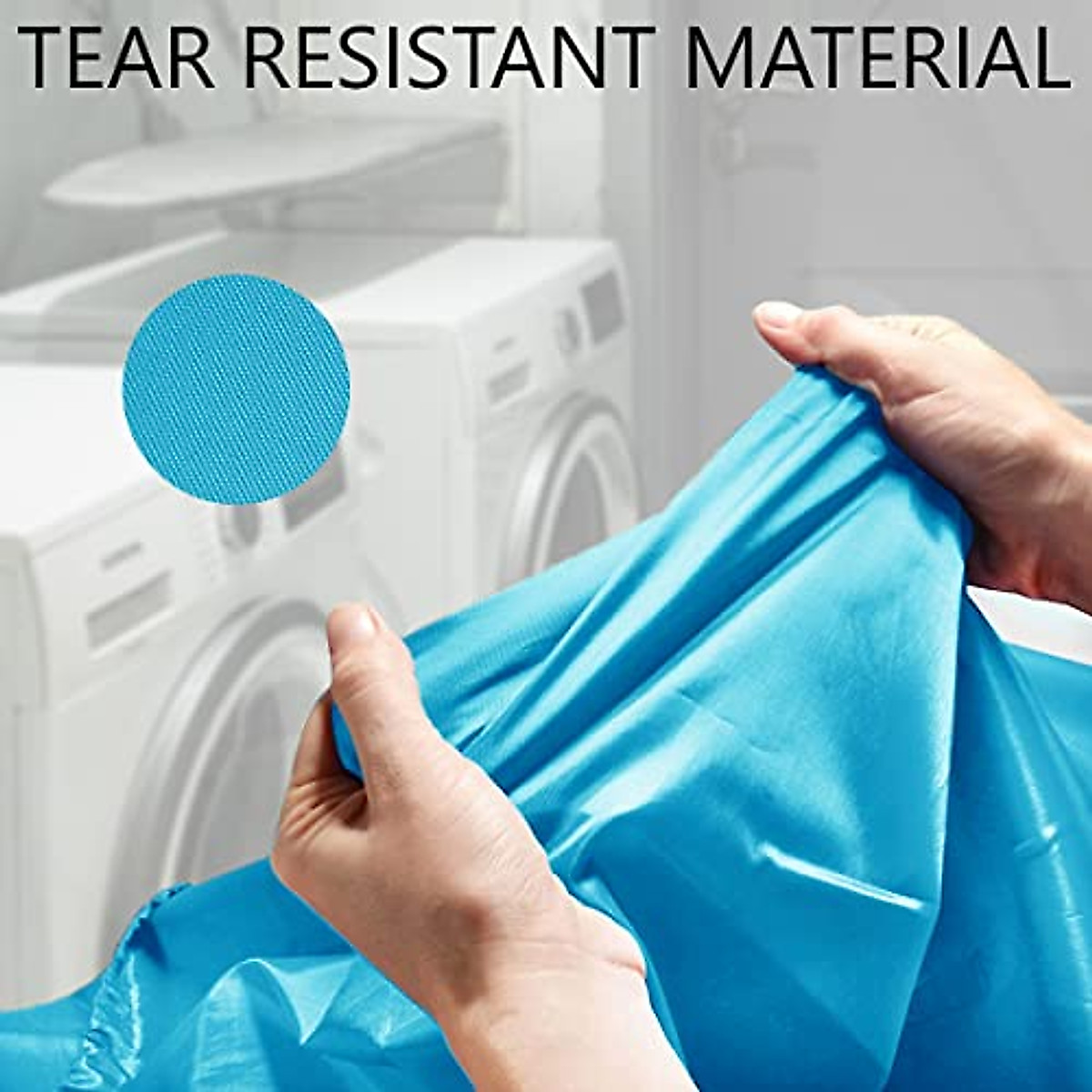 Laundry Bag with Cute Dog Face Pattern, Laundry Bags Extra Large Heavy Duty, Dog Canvas Laundry Bag with Strap, Dirty Laundry Travel Bag, Easy Fit a Laundry Hamper or Basket, Dog Lover Gifts…