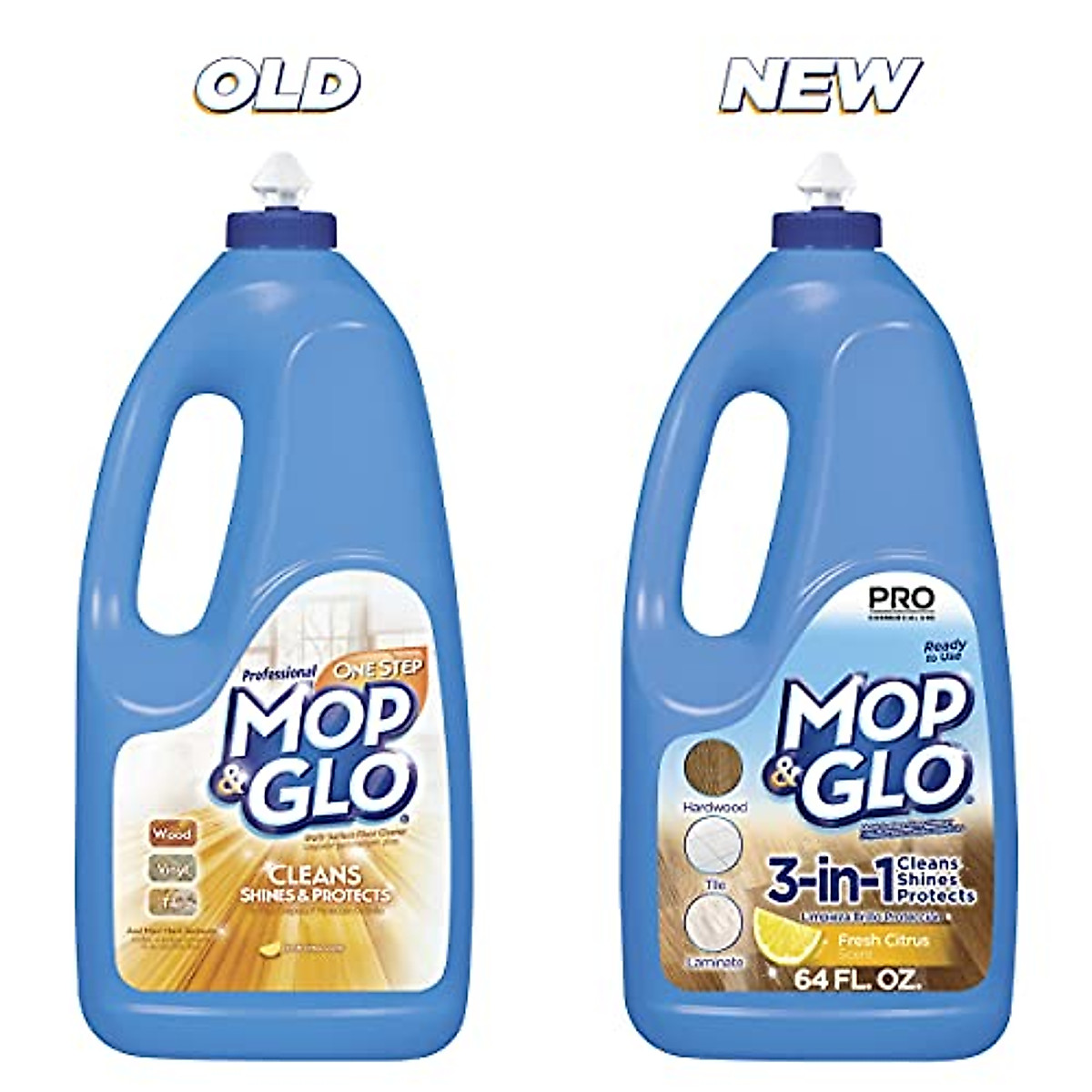Mop & Glo Professional Multi-Surface Floor Cleaner, Fresh Citrus Scent, 64 Oz