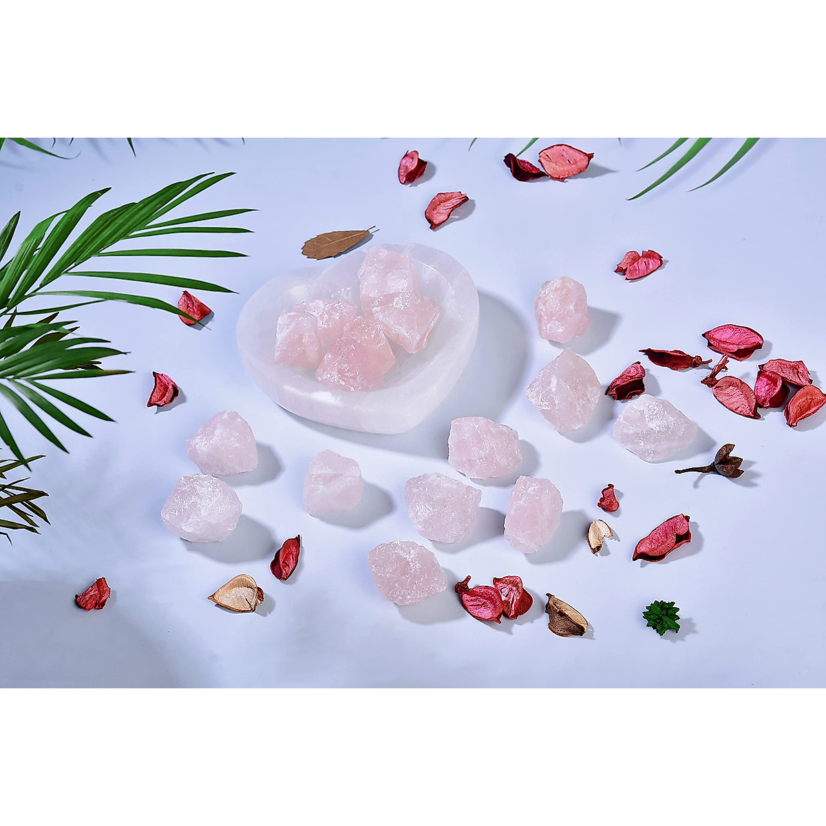 CNYANFEI 5.5” Heart Shaped Selenite Bowl Large White Selenite Crystal Bowl for Jewelry Storage Natural Crystal and Healing Stone Bowl Satin Spar Selenite Charging Bowl Decorative Bowl