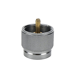 Bisbai Camping Stove Adapter Propane to Butane Adapter Outdoor Propane Small Tank Input EN417 Lindal Valve Output, Gray