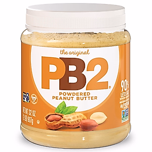 PB2 Original Powdered Peanut Butter - 6g of Protein, 90% Less Fat, Certified Gluten Free, Only 60 Calories per Serving, Perfect for Protein Shakes, Smoothies, and Low-Carb, Keto Diets