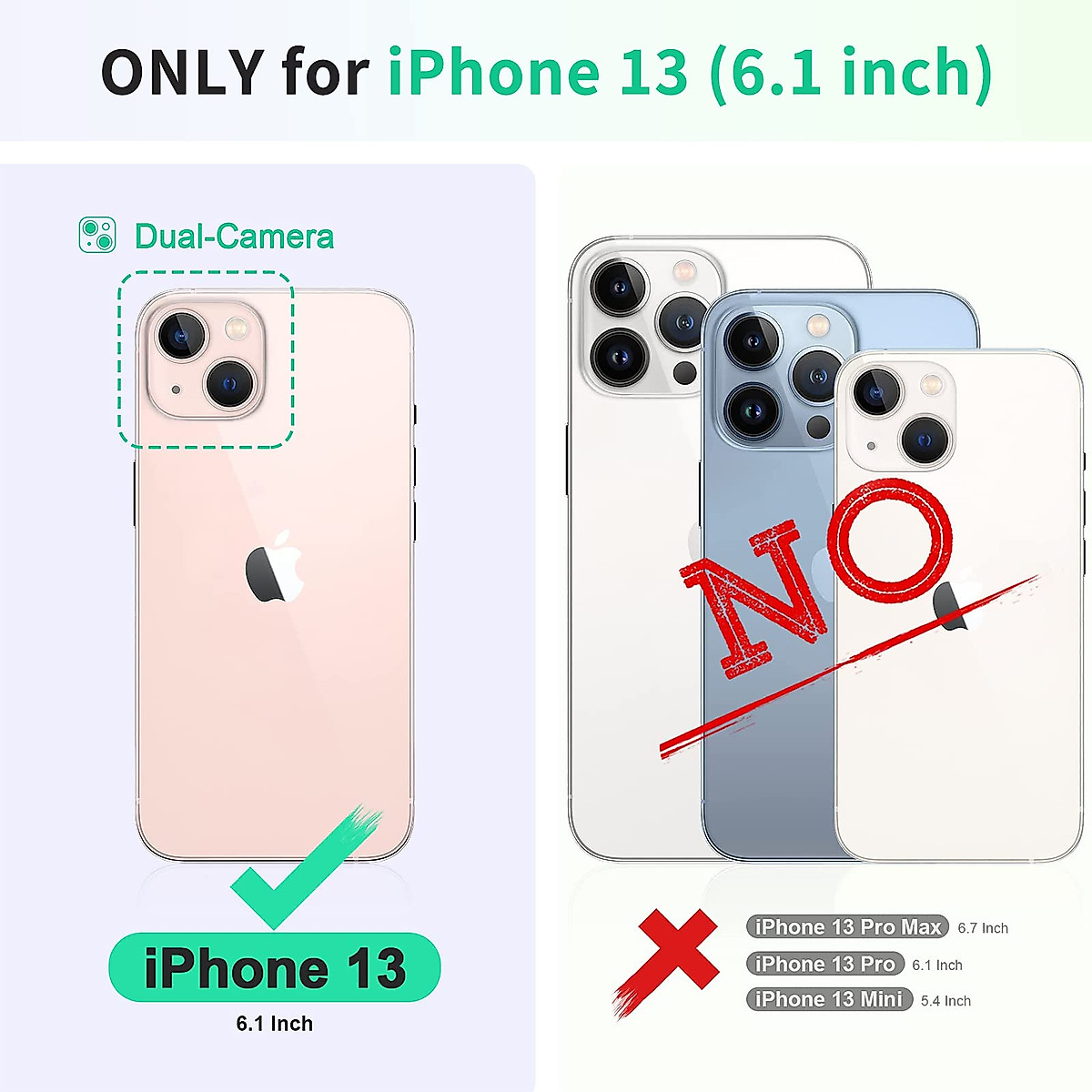 Anyisposs Compatible with iPhone 13 Wallet Case 6.1inch Tempered Glass Screen Protector Card Holder Slots Kickstand Cover Flip Leather Phone Cases for iPhone13 i 5G i-Phone i13 iPhone13case 13s Purple