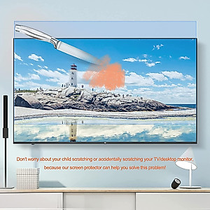 DRILLYR 40" 886498mm Anti Blue Light TV Screen Protectors, Matte Anti Glare/Anti Scratch TV Film Anti-Reflection Rate Up to 90% for LCD, LED, 4K OLED & QLED HDTV