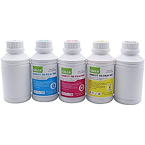 USA CALCA DTF Ink Bundle DTF Ink Refill for Inkjet Printers Heat Transfer Film Printing Ink Water-Based DTF Inks (500ml M)
