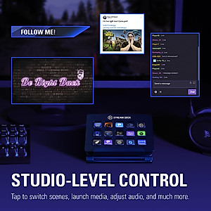 Elgato Stream Deck Classic - Live Production Controller With 15 Customizable LCD Keys And Adjustable Stand, Trigger Actions In OBS Studio, Streamlabs, Twitch, Youtube And More, PC/Mac