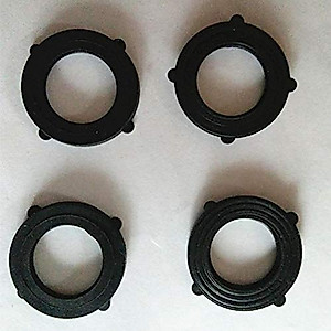 50 Pieces Garden Hose Rubber Washers Seals Garden Hose Washers Use for Garden Hose and Water Faucet Hose Washers Ring Hose Gaskets Self-Locking Tabs Keep Washer Firmly Stay in The Fitting