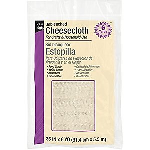 Dritz Craft & Household Use, 36" x 6-Yards, Unbleached Cheesecloth, Beige