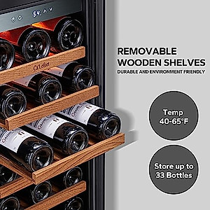 Ca'Lefort Wine Cooler Stylish Compressor Fridge for Home, Office, or Kitchen