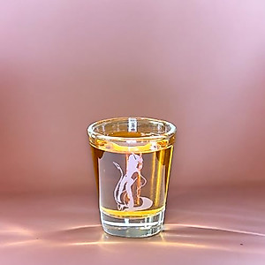 Hip Flask Plus 2oz Sexy Demon Succubus Shot glass