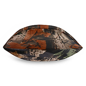 Satin Pillowcase for Hair and Skin Forest Tree Camo Camouflage Silk Pillowcase Soft Satin Cooling Pillow Covers No Zipper with Envelope Closure Standard Size 20 × 26inch 1 Pcs