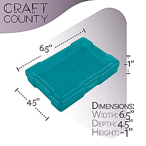 Craft County Photo Keeper and Craft Box | Organize Your Photos, Puzzel Pieces, and Craft Supplies | Snap Lock Lid