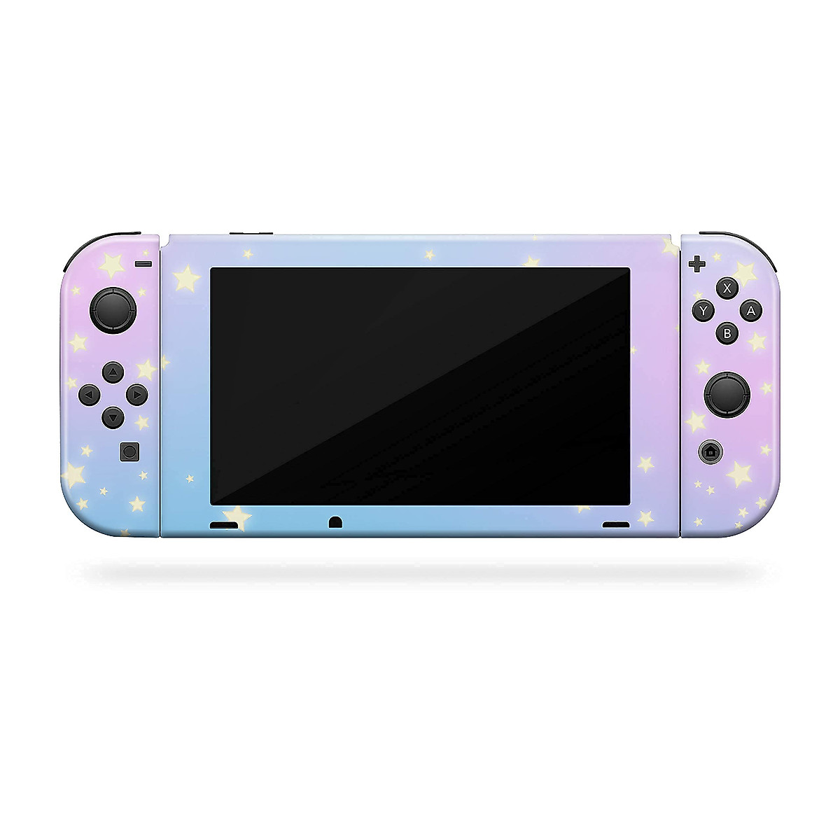 Tacky design Bundle Clouds Skin for Nintendo Switch & Clouds Skin for Pro Controller Set, Pastel Starry Blue Sky Vinyl 3m Stickers Moon Full wrap Cover