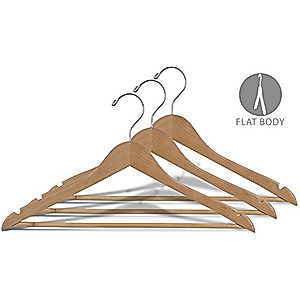 The Great American Hanger Company 1 Clothing Hangers, Natural