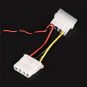 Computer Water Cooling Thermometer, Water Flow Meter, Computer Temperature Detector Kit, PC Computer 3 Way Flow Meter Digital Thermometer Suitable for Water Cooling System Kit