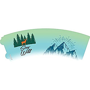 Tervis Made in USA Double Walled Stay Wild Insulated Tumbler Cup Keeps Drinks Cold & Hot, 16oz Mug - No Lid, Clear