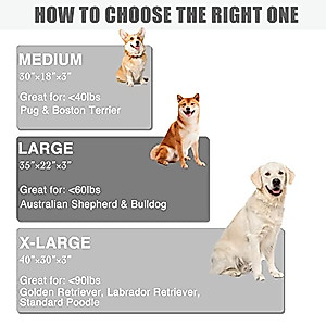 Midrising Large Orthopedic Dog Bed for Medium, Large Dogs,Washable Dog Crate Bed with Removable Waterproof Cover,Large Egg Crate Foam Pet Bed Mat with Non-Slip Bottom