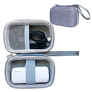 JCHPINE Protective Carrying Case for iWALK Portable Charger Ultra-Compact Power Bank Accessories (Gray Case Only)