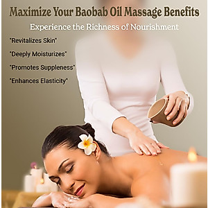 Bella Terra Oils - Baobab Oil 8 oz - Harness Baobab's Nutritional Legacy, Packed with Calcium & Potassium, A Luxurious Feel for a Supple Skin