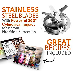 NutriChef Digital Electric Kitchen Countertop Blender - Professional 1.7 Liter Capacity Home Food Processor Compact Blender for Shakes and Smoothies w/ Pulse Blend, Timer, Adjustable Speed - NCBL1700