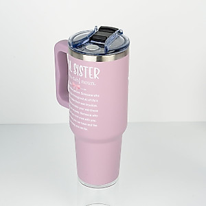 FROOBLEQUIRK Bestie 40oz Stainless Steel Tumbler – Gift for Friends, Birthday & Christmas Present for Women, Sisters & Best Friends