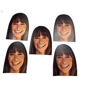 Face on a Stick, Custom face Cutout, Party Prop, Fat Face, Head Cutout, Fan Face, Wedding, Bachelor, Graduation, 6pcs, Option for More