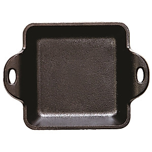 Lodge Heat Enhanced and Seasoned Cast Iron Mini Server, Square, 10-Ounce