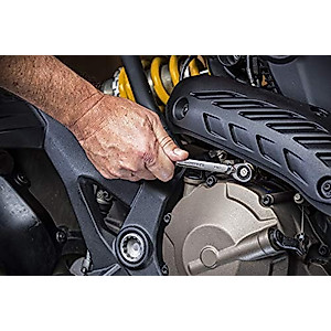 GEARWRENCH 8 Pc. 12 Pt. Reversible Ratcheting Combination Wrench Set, Metric - 9543