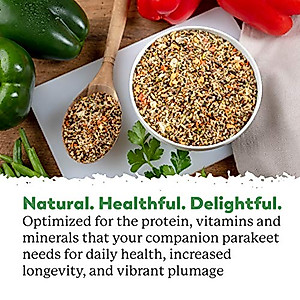 Dr. Harvey's Our Best Parakeet Food, Wholesome Seeds, Nuts, Fruits, and Vegetables Bird Feed for Budgies and Parakeets