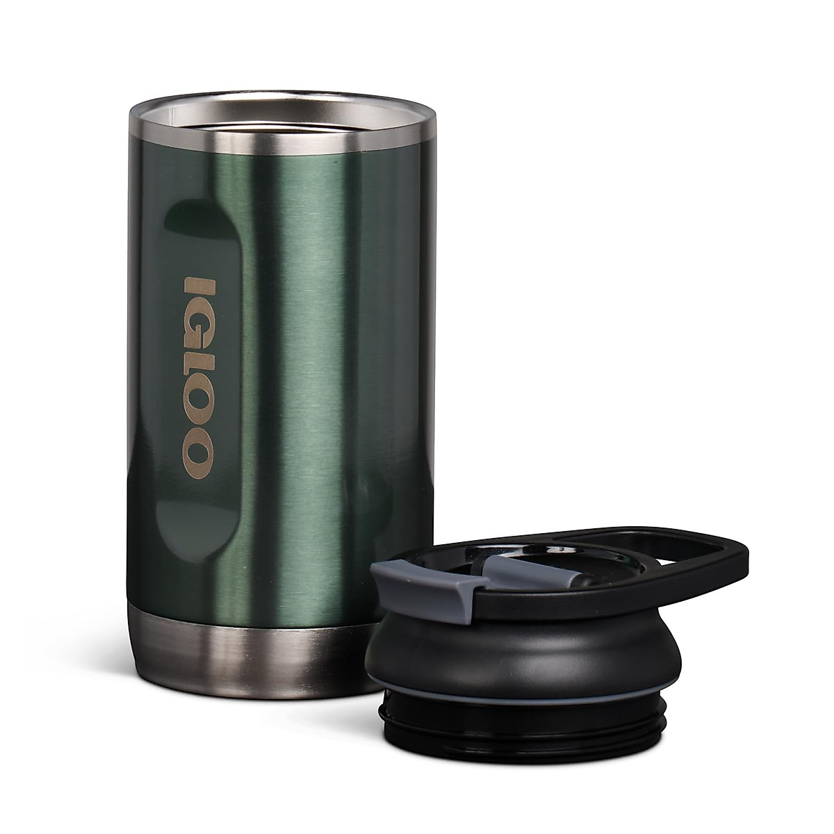 Igloo, 12 OZ Stainless Steel, Tumbler, Flip ‘n’ Sip, Spruce