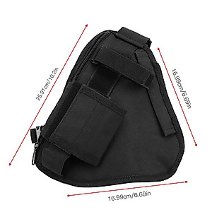 VBESTLIFE Radio Holster, Walkie Talkie Holster Universal Hands- Front Pack Pouch Radio Holster with Nylon Strap for Two Way Radio Walkie Talkie