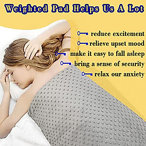 NEWMEIL Weighted Lap Pad by Filling Water, Weighted Water Pad, Weighted Heavy Blanket Removable Cover and Different Weight for Adults and Kids 21IN * 22IN