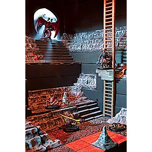 Monster Adventure Terrain - 95pc Cavern Expansion Set - Fully Modular and Stackable 3-D Tabletop World Builder Compatible with DND Dungeons Dragons, Pathfinder, and All RPG Games