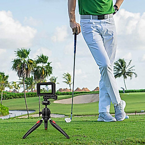 Sametop Tripod Adapter Aluminum Screw Mount Compatible with Gopro Hero 13, 12, 11, 10, 9, 8, 7, 6, 5, 4, Session, 3+, 3, 2, 1, Hero (2018), Fusion, Max, DJI Osmo Action Cameras