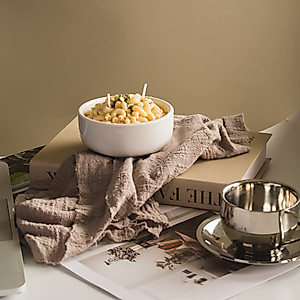 Macaroni Macaroni and Cheese Pasta Bowl Scented Candle Ritual Gift for Your Lovers Friends