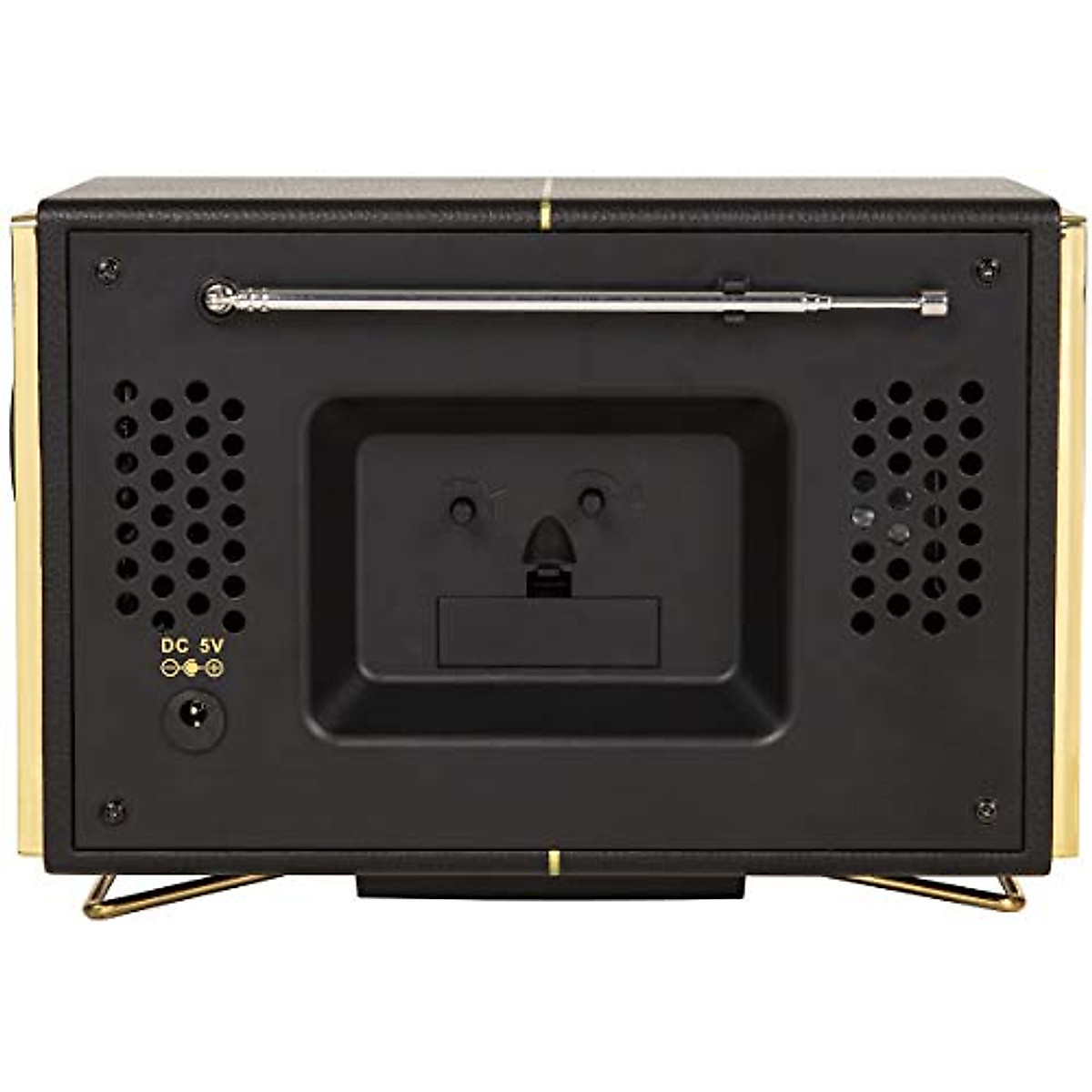 Crosley CR3038A-BK Lewis Retro AM/FM Bluetooth Tabletop Radio, Black