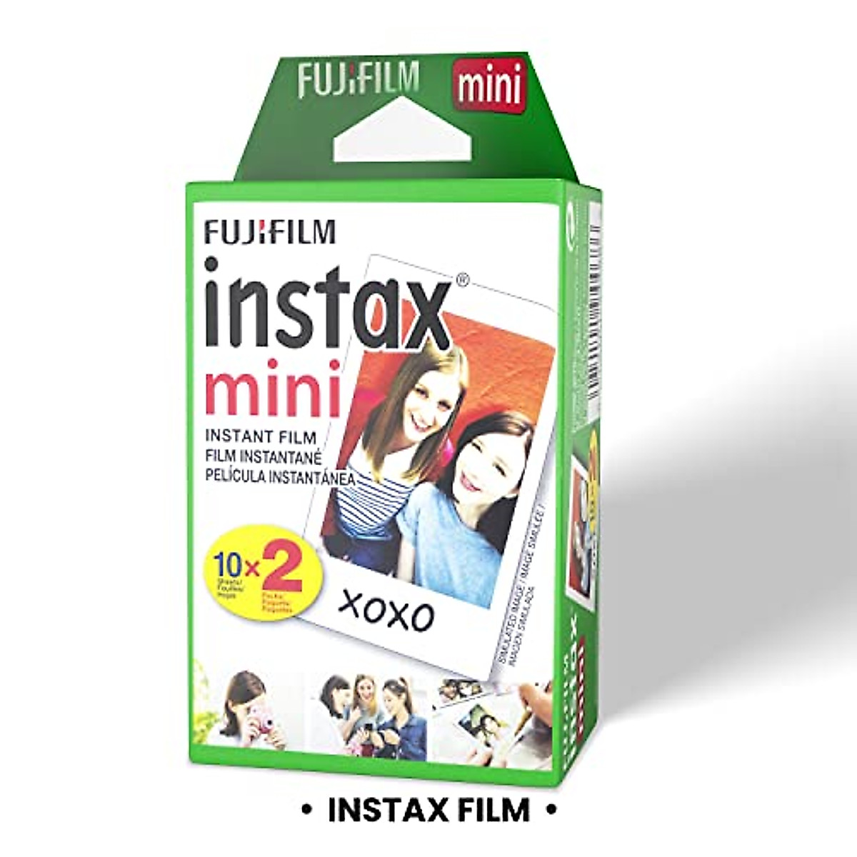 Fujifilm Instax Mini Film - Fuji Film Instant Film - Twin Pack (20 Sheets) - Bundled with Moshify 20 Colorful Sticker Frames