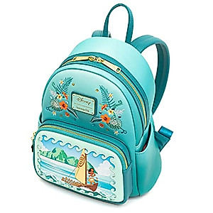Loungefly Disney Moana, Princess Stories Series Moana Mini Backpack, Te fiti Hei Hei Pua Maui