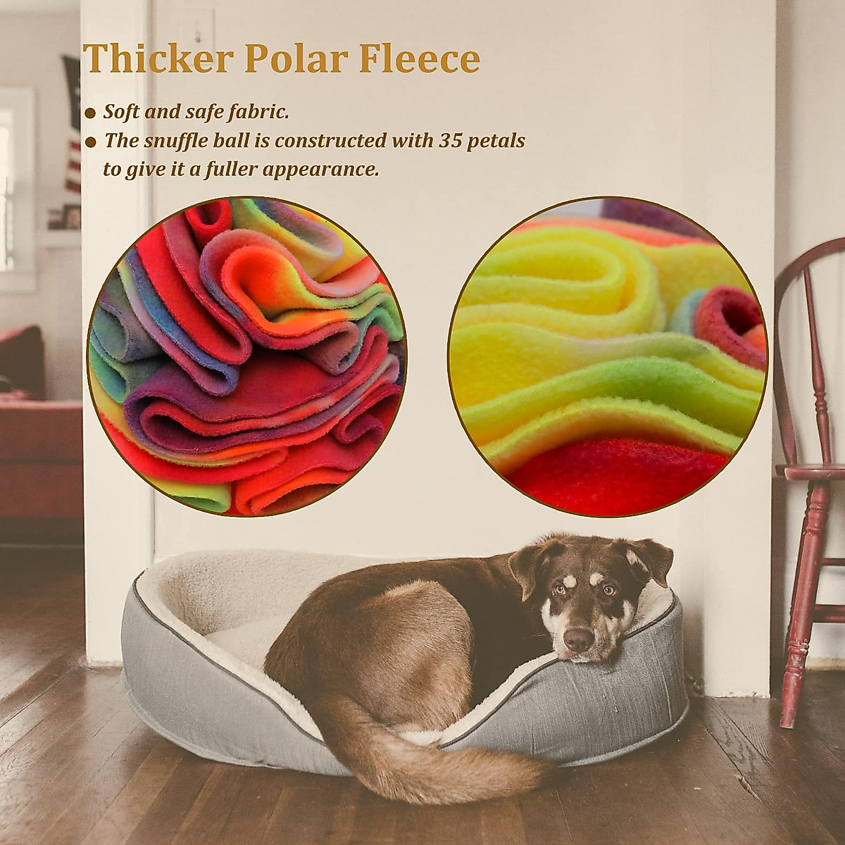 Ablechien Snuffle Ball for Dogs, Slow Down Eating, Dog Enrichment Toys, Sniffle Interactive Treat Game, Enhance Sniffing, Dog Snuffle Puzzle Toy…