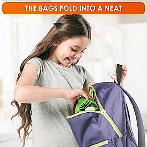 5 Pcs Cute Reusable Grocery Bags in Pouch - Fruit Shaped Reusable Bags With Handles Reusable Shopping Bags Foldable Fruit Tote Bag Washable Grocery Bags - Foldable Reusable Shopping Bag Folding Bags