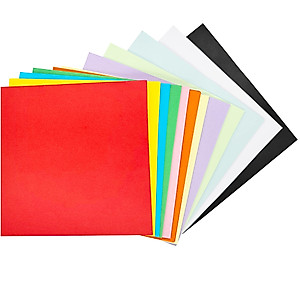 Coloured Paper Assorted Handmade Origami Paper for Kids 120 Sheets 12 Colors 15*15cm 70mgs, Adults, Beginners DIY Crafts Colorful Projects