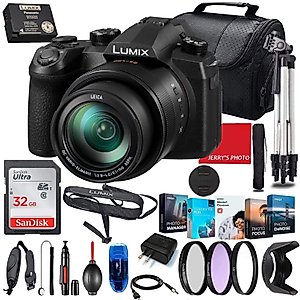 Panasonic Lumix DC-FZ1000 II Digital Camera DC-FZ1000M2 Bundle + Premium Accessory Bundle Including 32GB Memory, Filters, Photo/Video Software Package, Shoulder Bag & More