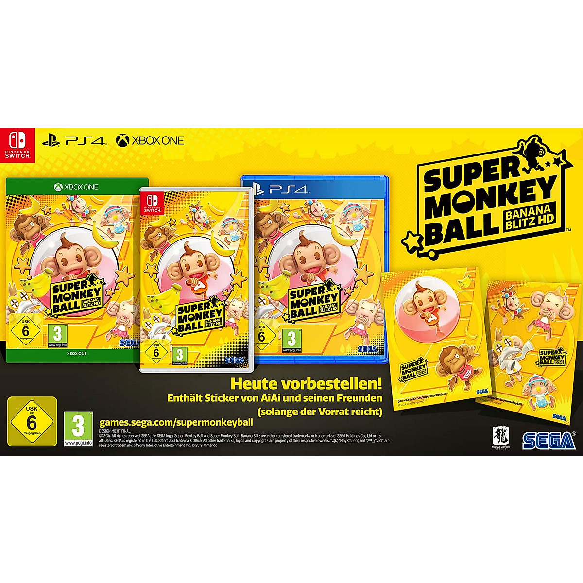 Super Monkey Ball Banana Blitz HD ,Nintendo Switch