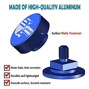 Welding Hood Helmet Pipeliner Fasteners -1Pair Blue USA Flag Pattern Aluminum Helmet Pipeliner Headgear Replacement Parts Accessories Screws Flip Hood, Anti-Rust