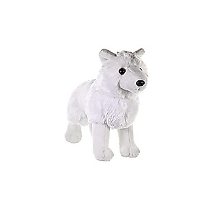 Wild Republic Arctic Wolf Plush, Stuffed Animal, Plush Toy, Gifts for Kids, Cuddlekins 12"