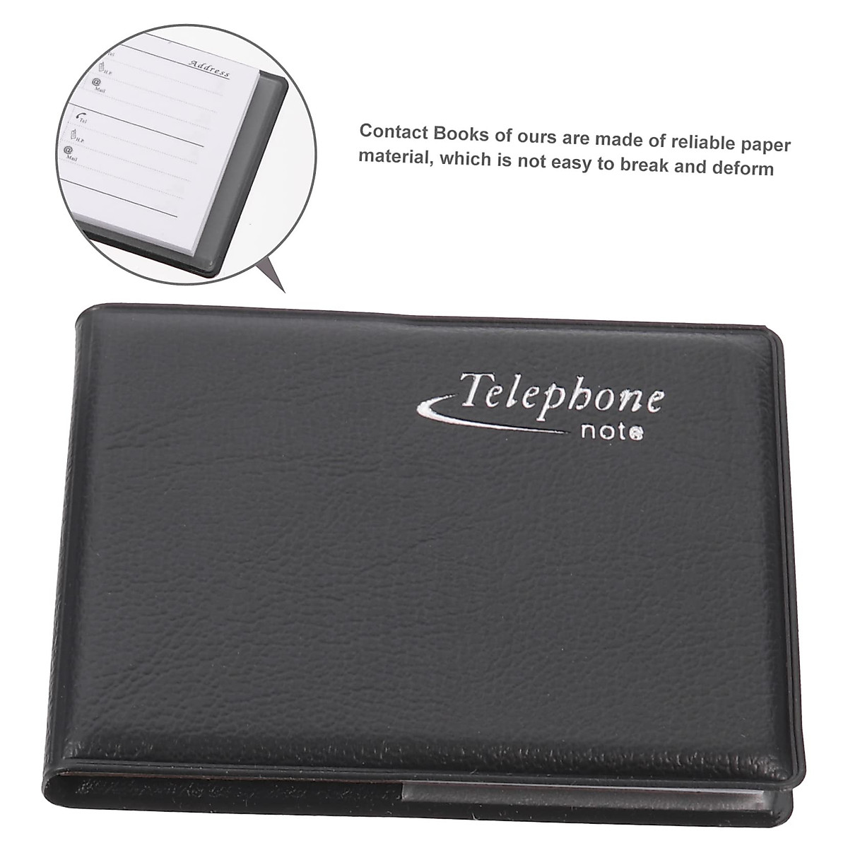 Ciieeo 10pcs Mini Phone Book Credit Card Wallet Mini Pocket Notebook Small Credit Card Wallet Password Book Password Keeper Organizer Pocket Address Book Paper Black Office Phone Book